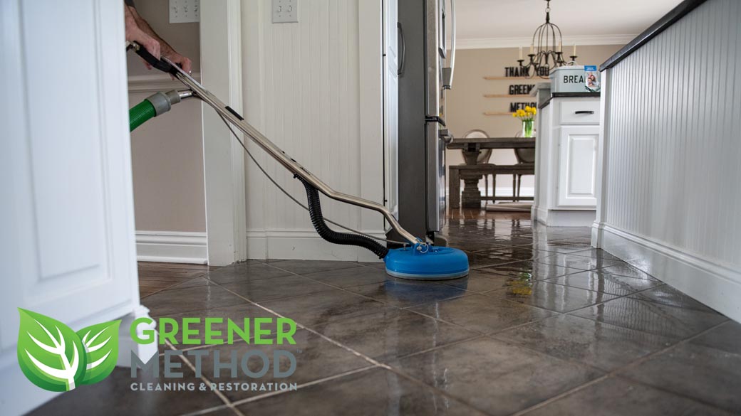 Residential Vinyl Tile And Grout Cleaning